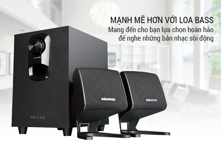 Loa Vi Tính Microlab M-108 2.1 (11W) - Hàng Chính Hãng